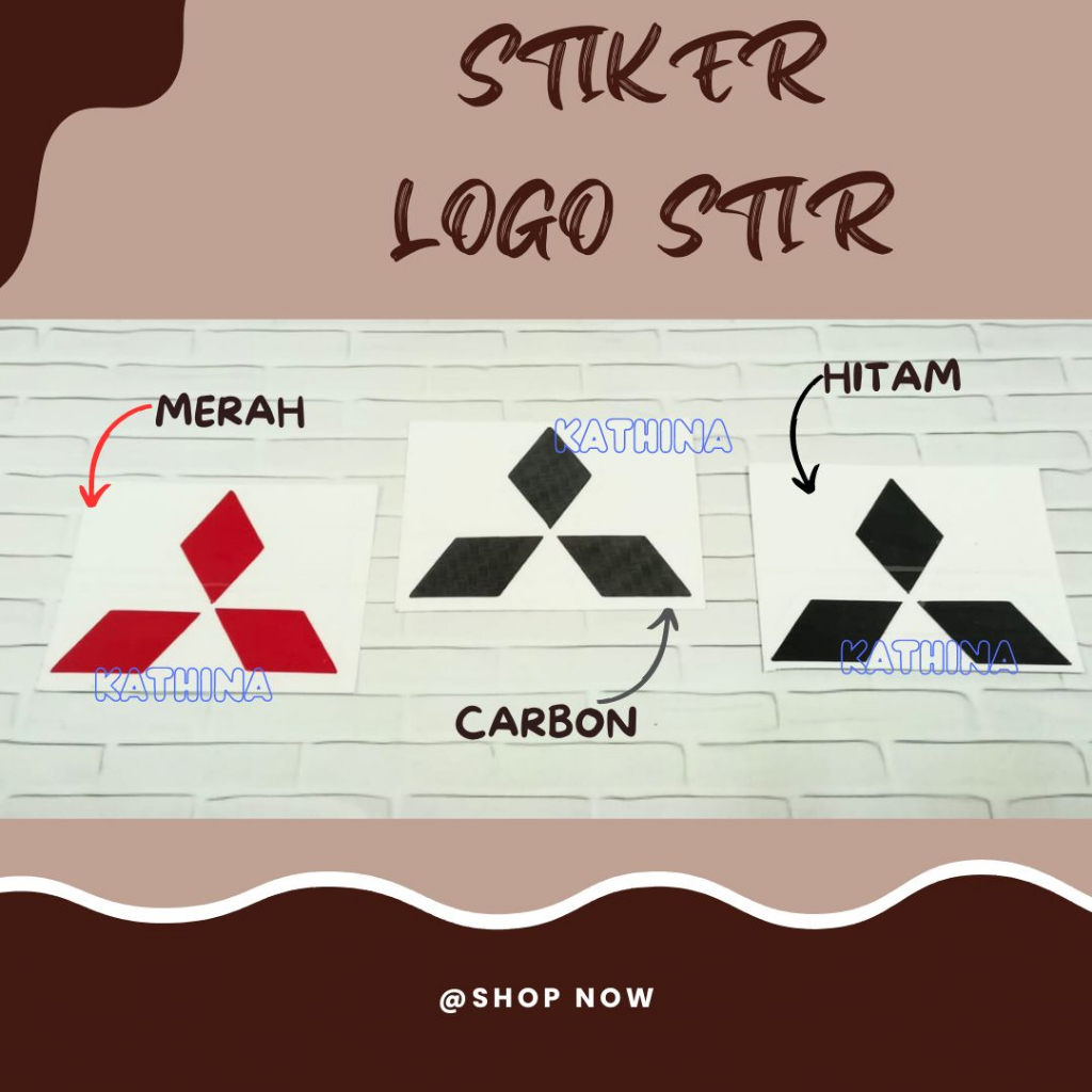 Jual Stiker Logo Stir Mobil Mitsubishi Xpander Pajero Sticker Logo ...