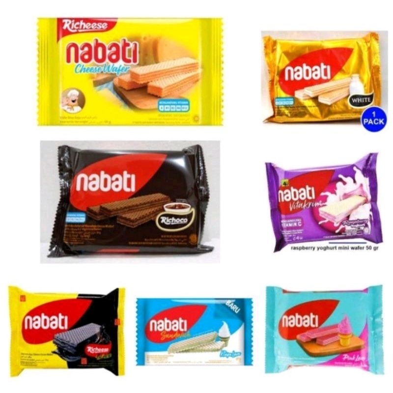 Jual NABATI WAFER RASA RICHOCO COKELAT| | KEJU | PINK LAVA | RASPBERRY RENCENG ISI 10 PCS X 37 ...