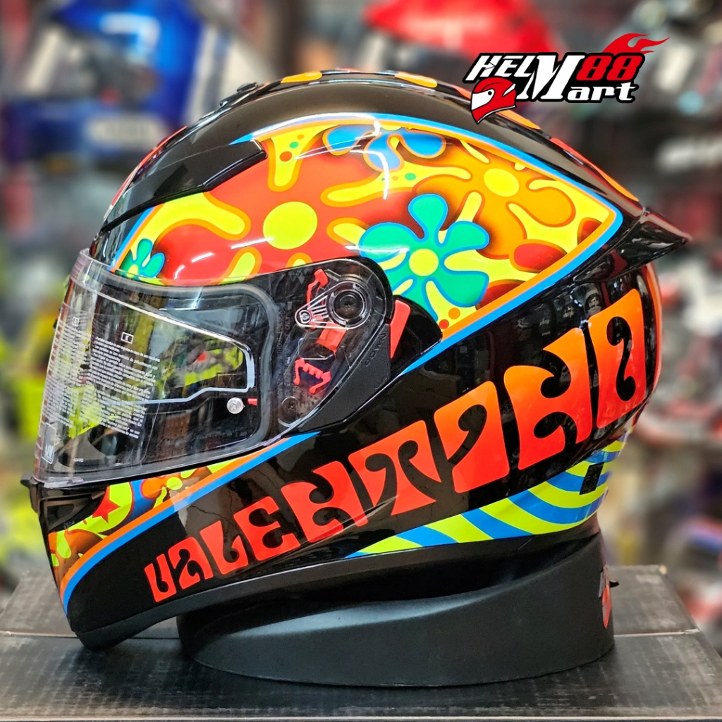 Jual Helm AGV K3-SV ROSSI VALENCIA 2003 (DOUBLE VISOR) - Helm Full Face ...