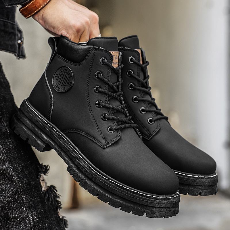 Jual JS Sepatu Pria Import Spatu Sneakers Tinggi Cowok Sepatu Pria ...