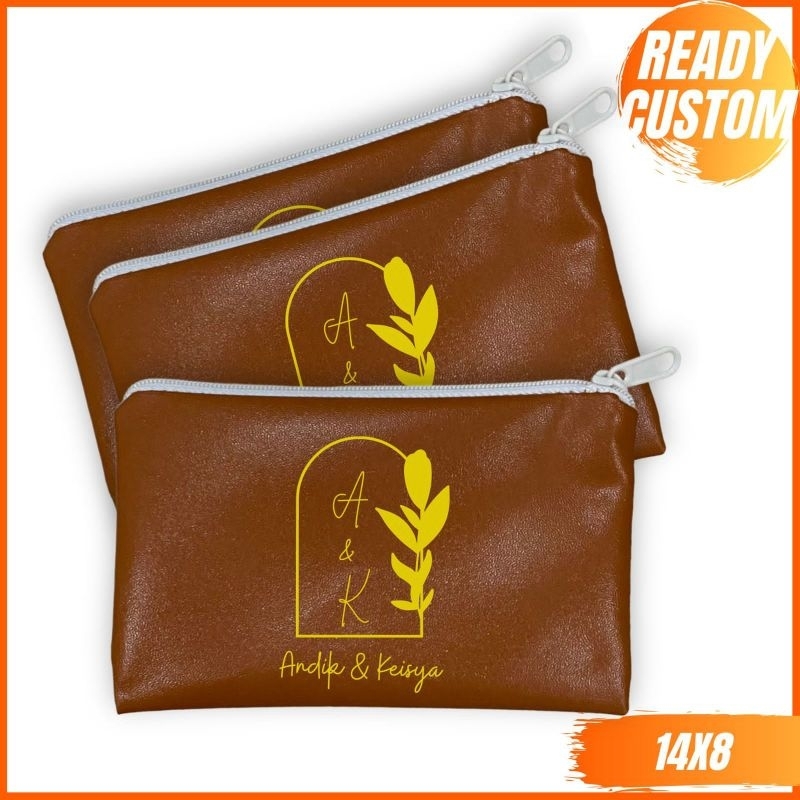 Jual SOUVENIR WEDDING MURAH DOMPET KULIT MODERN KEKINIAN FREE CUSTOM ...