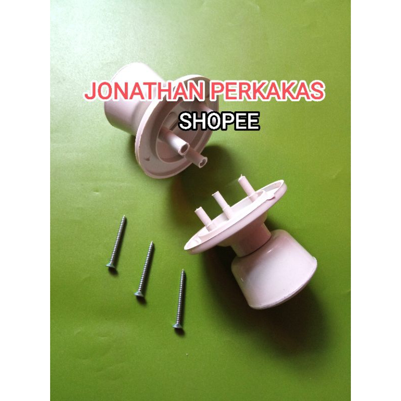 Jual handle knop pintu pvc kamar mandi warna putih | Shopee Indonesia