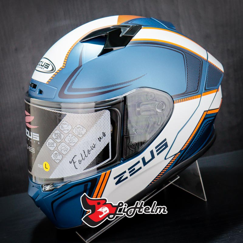 Jual ZEUS HELM ZS826 | MATT BLUE BK13 BLUE | ZS 826 - ZEUS 826 FLAT ...