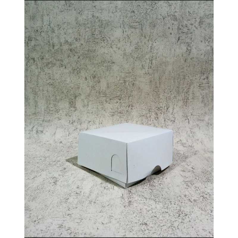 Jual Dus donat putih polos uk 10,5×10,5cm | Shopee Indonesia