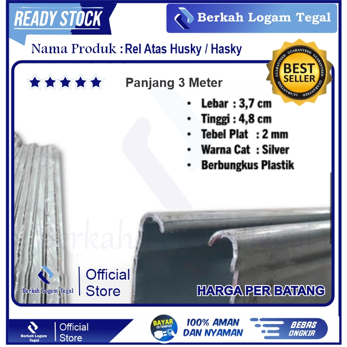 Jual rel atas hasky henderson kecil Panjang 3 meter Berbagai ukuran ...