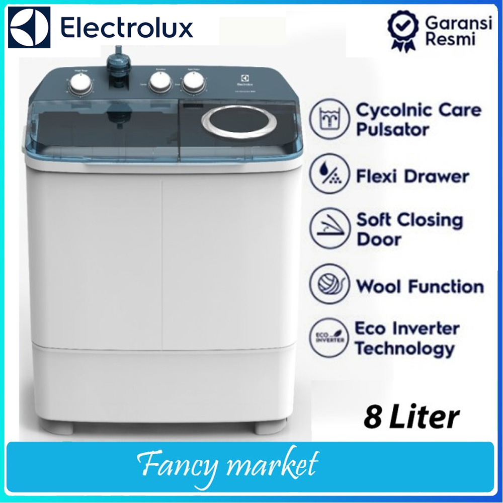 Jual MESIN CUCI 2 TABUNG ELECTROLUX EWS 98262WA Original - Kapasitas 8 Kg ORI | Shopee Indonesia