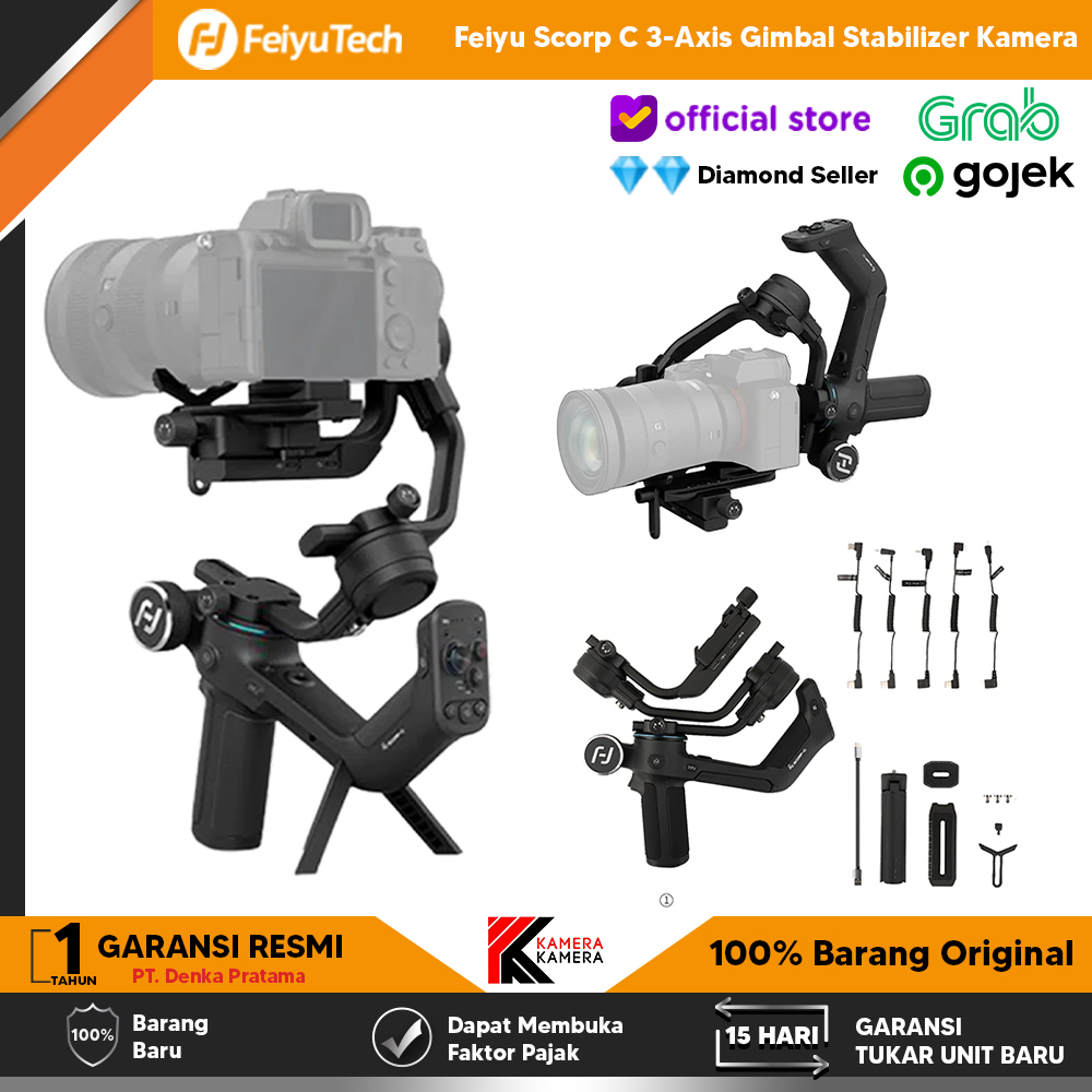 Jual Feiyu Scorp C 3-Axis Gimbal Stabilizer Kamera - Garansi Resmi | Shopee Indonesia