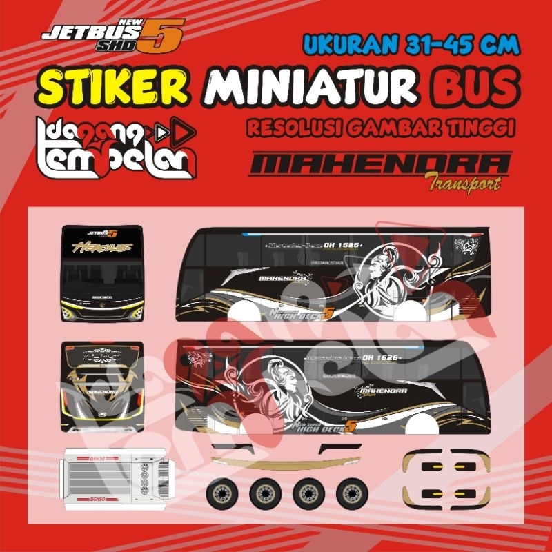 Jual STIKER MINIATUR BUS JETBUS 5 | Shopee Indonesia