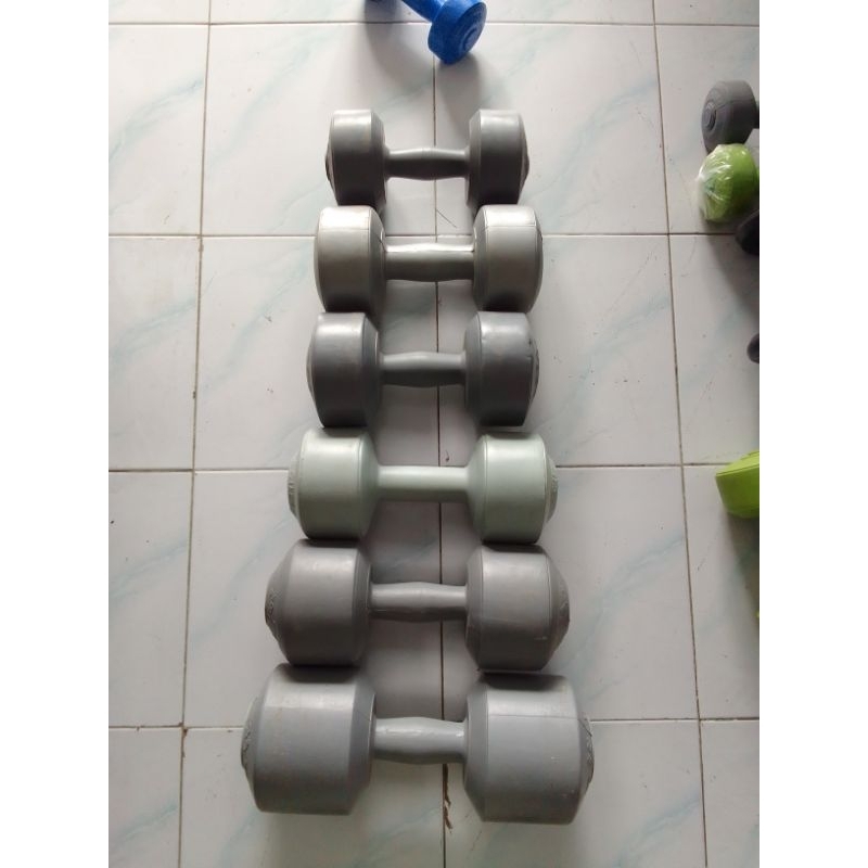 Jual barbel 7kg Dumbbel 7kg alat fitness | Shopee Indonesia