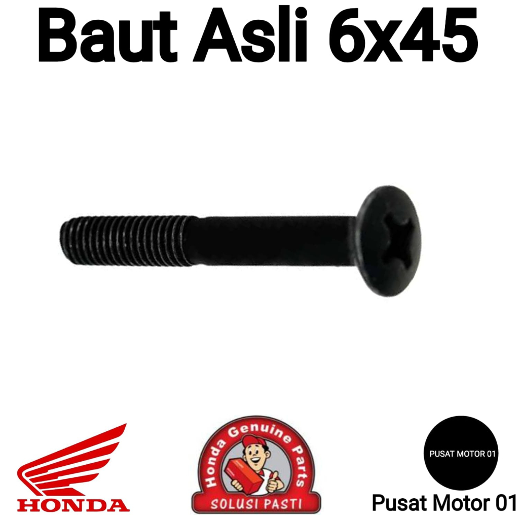 Jual Baut Jalu Stang Original Ahm Honda Screw Oval 6x45 Asli Bolt Baut ...