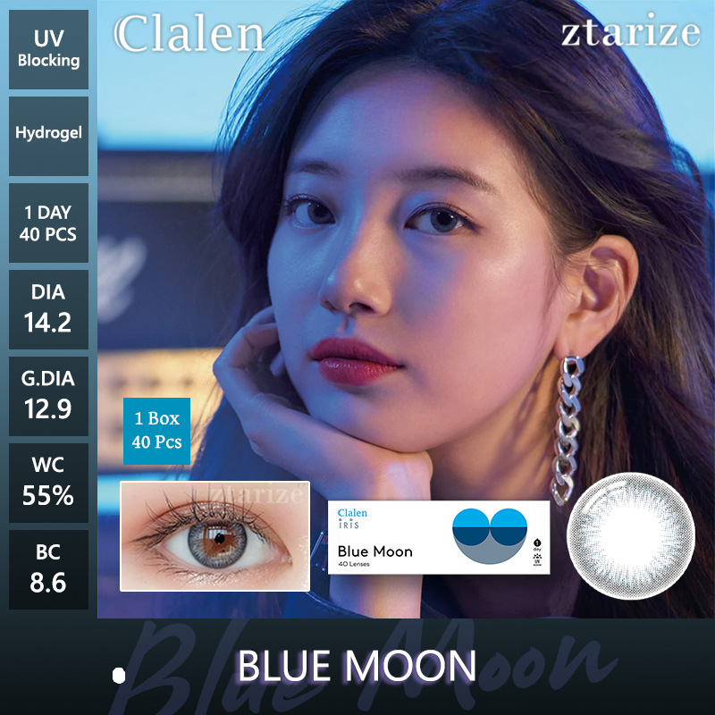 Jual ztarize - Ready Stock - CLALEN 🇰🇷 Iris Blue Moon 1 Day Daily 1 Box 40P - CLALEN x Bae Suzy ...