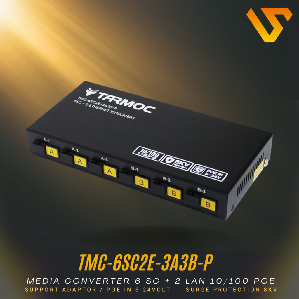 Jual Tarmoc TMC-6SC2E-3A3B-P | Media Converter Switch 6SC 2LAN / 6 SC 2 ...
