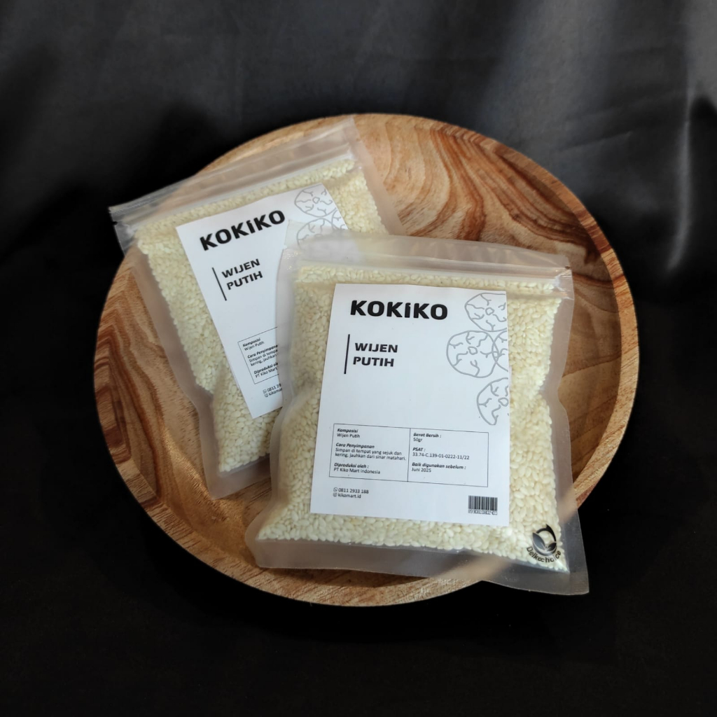 Jual WIJEN PUTIH KOKIKO - 100 GRAM | Shopee Indonesia