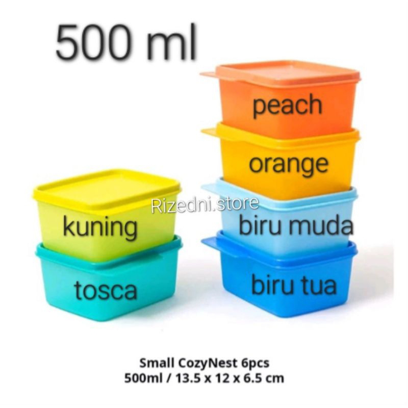 Jual small cozy nest 500ml tupperware / wadah bekal tempat makan tanpa ...