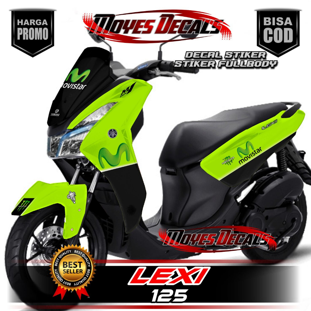 Jual Decal Motor Fullbody Motor Lexi 125 Stiker Fullbody Design Balap ...