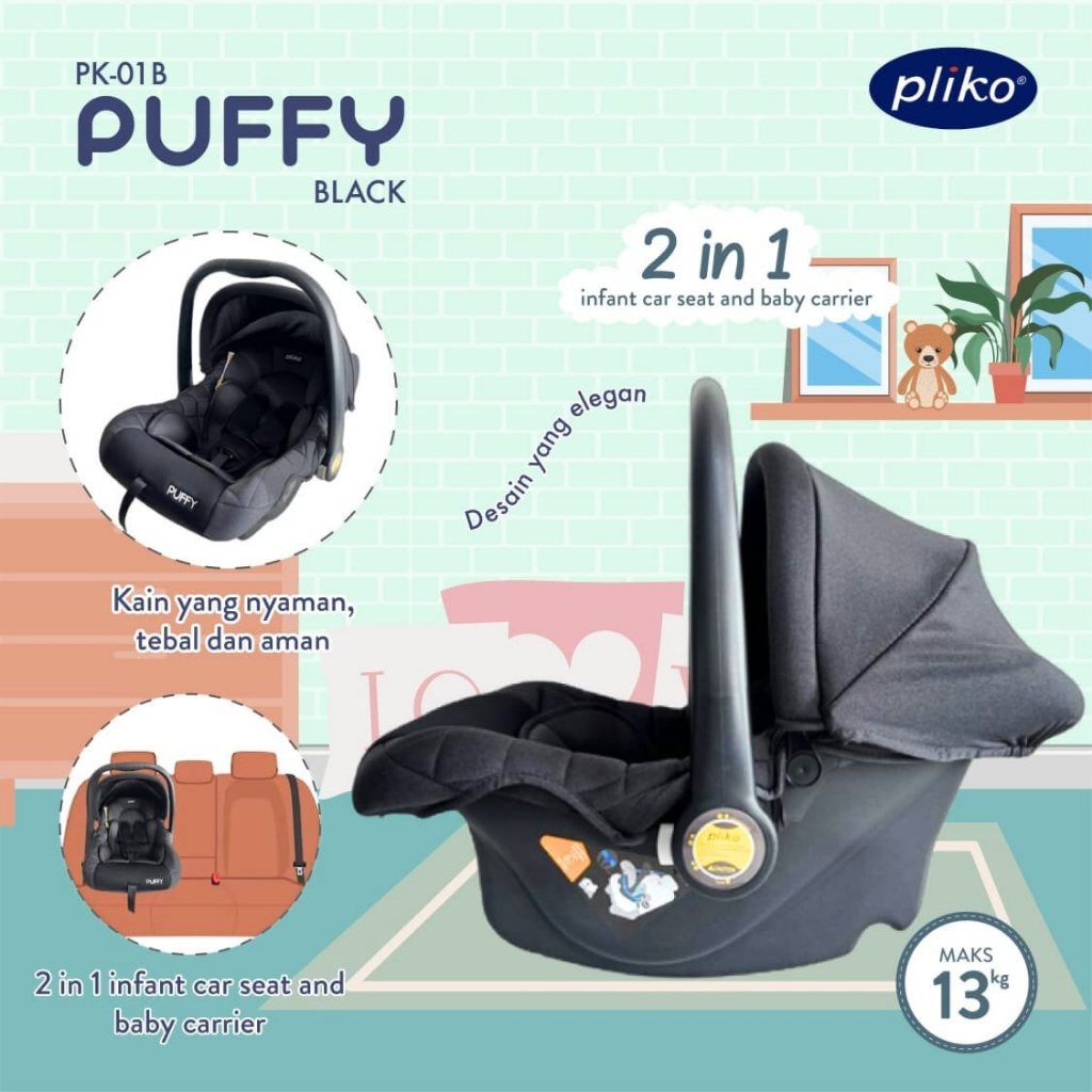 Jual Car Seat Pliko PK 01B Puffy Infant Carseat Kursi Mobil Bayi Baby ...
