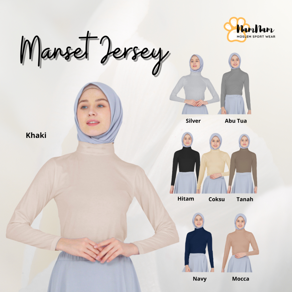 Jual Manset inner baju tangan panjang wanita dalaman olahraga Namnam ...