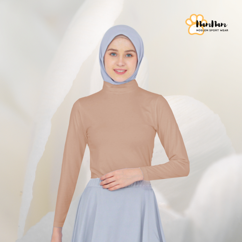 Jual Manset inner baju tangan panjang wanita dalaman olahraga Namnam ...