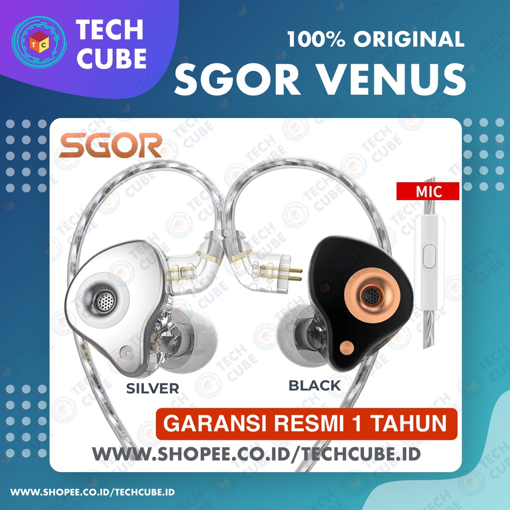 Jual SGOR Venus with Mic In Ear Earphone Headset Alt KZ ZSN EDX PRO ...