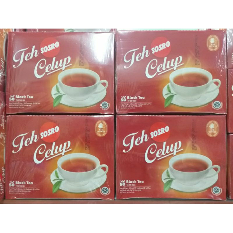 Jual KZ - sosro teh celup isi 50 sachet | Shopee Indonesia