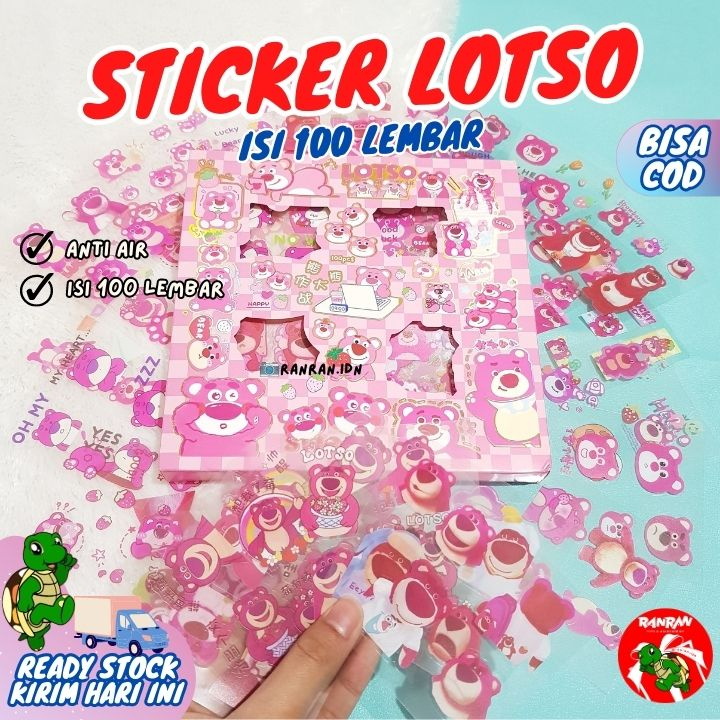 Jual STIKER Lots0 100 LEMBAR STICKER ANTI AIR LUCU UNIK ISI 100 LEMBAR ...