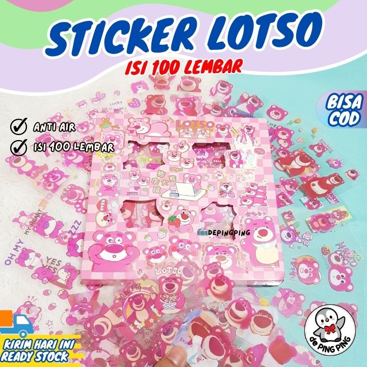 Jual STIKER Lots0 100 LEMBAR STICKER ANTI AIR LUCU UNIK ISI 100 LEMBAR ...