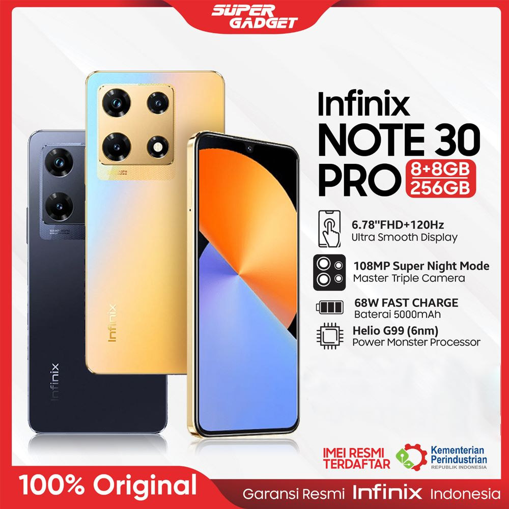 Jual Infinix Note 30 Pro 8/256 GB RAM 8 ROM 256 8GB 256GB HP Smartphone ...