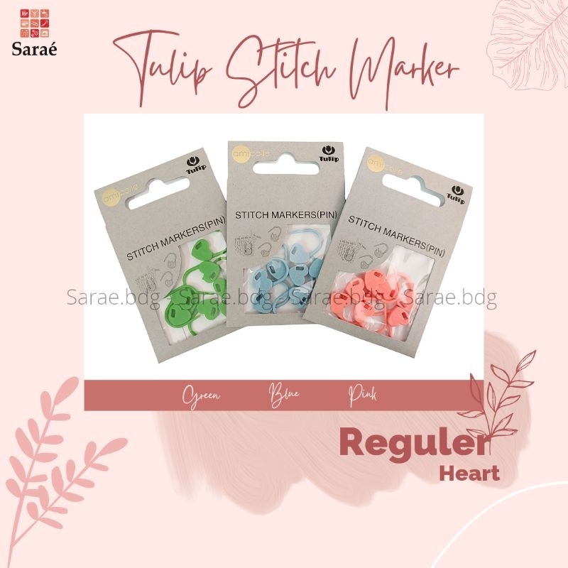 Jual Tulip Stitch Marker/Penanda Rajutan/Model Peniti - Bentuk Heart Dan Tulip | Shopee Indonesia