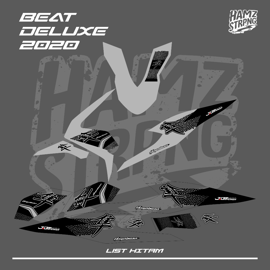 Jual Striping Transparan Beat Deluxe 2020 Hayabusa Konsep Custom ...