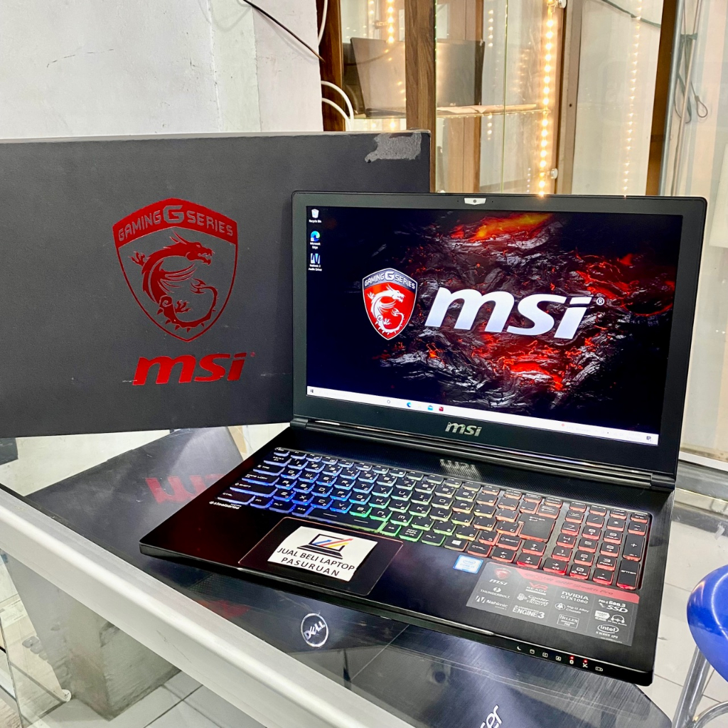 Jual MSI GS63VR 6RF Stealth Pro, Intel Core i7 gen-6, Ram 32gb, SSD ...