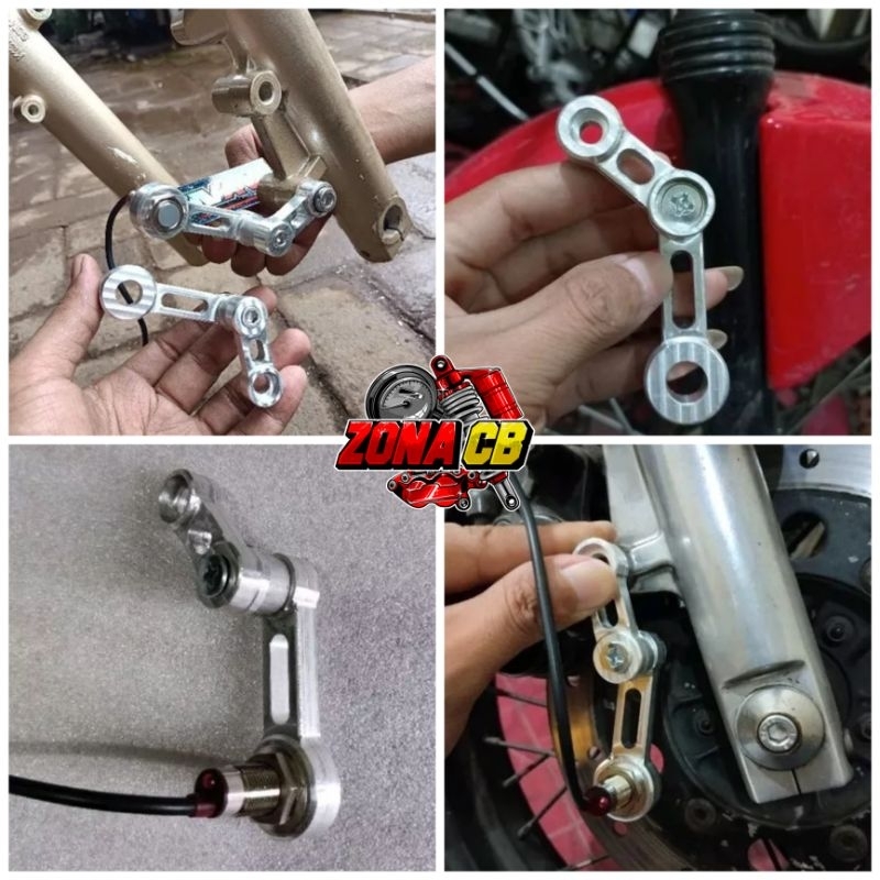 Jual breket sensor speed aluminium cnc / dudukan sensor spedometer ...