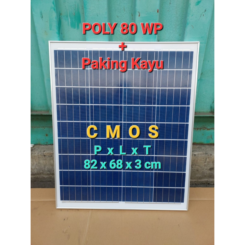 Jual Panel surya 80wp solar panel 80wp solar cell 80wp POLY By CMOS ...