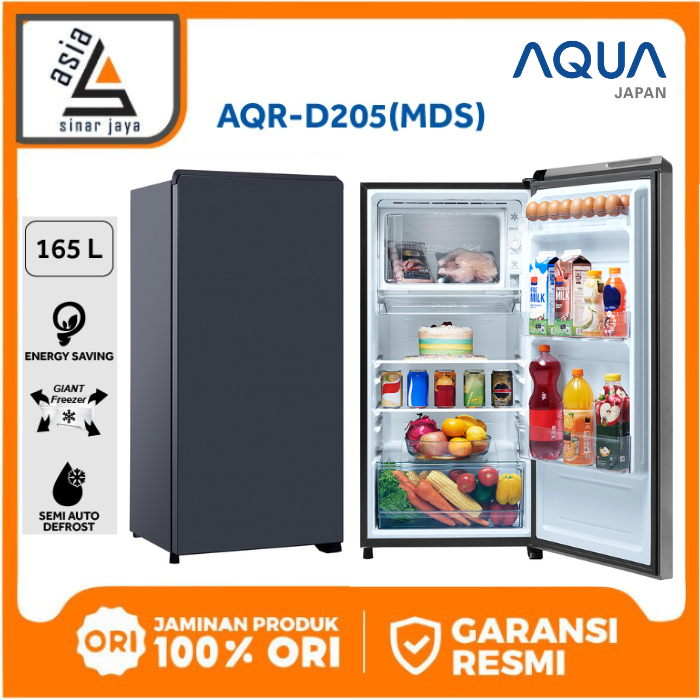 Jual AQUA Elektronik AQR-D205 Kulkas 1 Pintu 165 L - AQR-D205(MDS ...