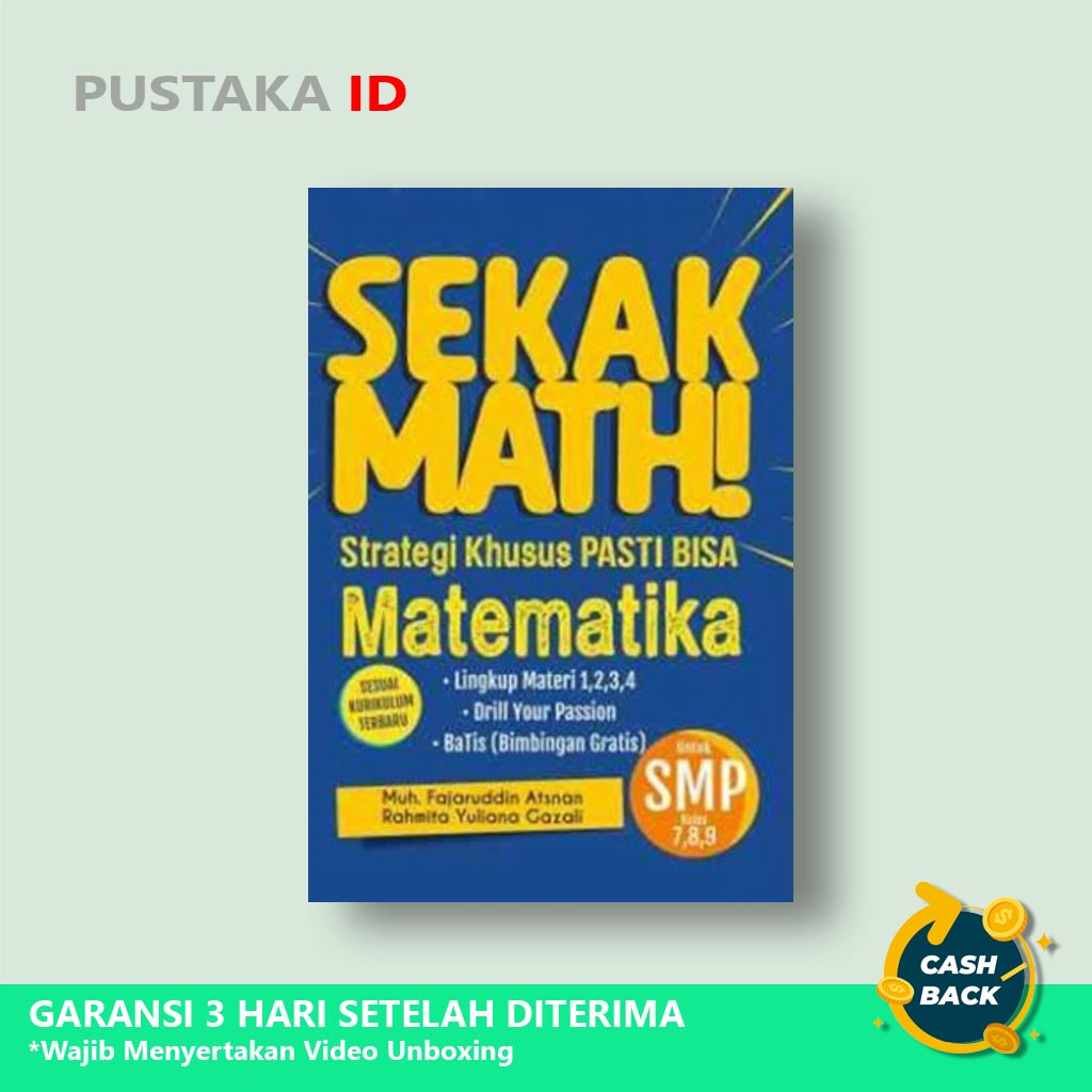 Jual Buku Sekak Math! Strategi Khusus PASTI BISA Kerjakan Matematika ...