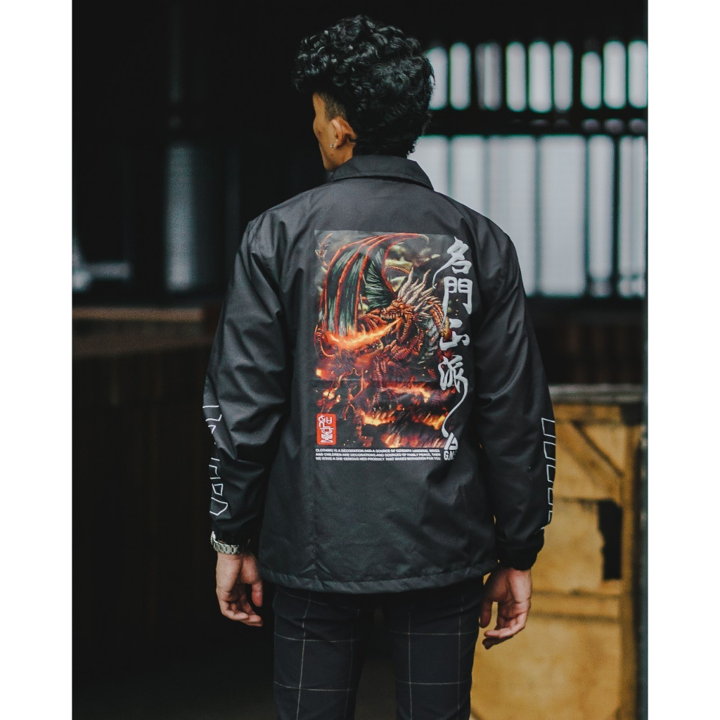 Jual Genious Jacket Coach Dragon Fire | Shopee Indonesia