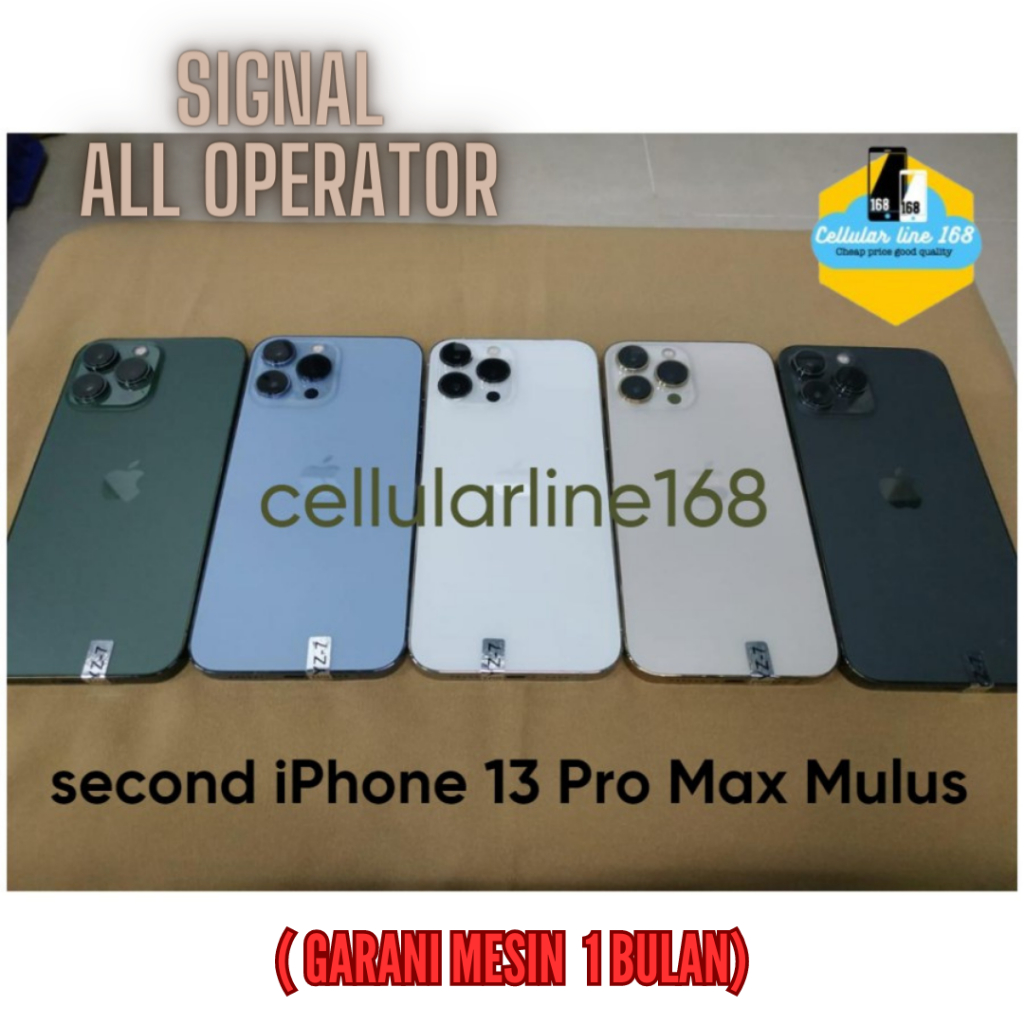 Jual iPhone 13 Pro Max 128GB 256GB 512GB 1TB Second Mulus fullset | Shopee Indonesia