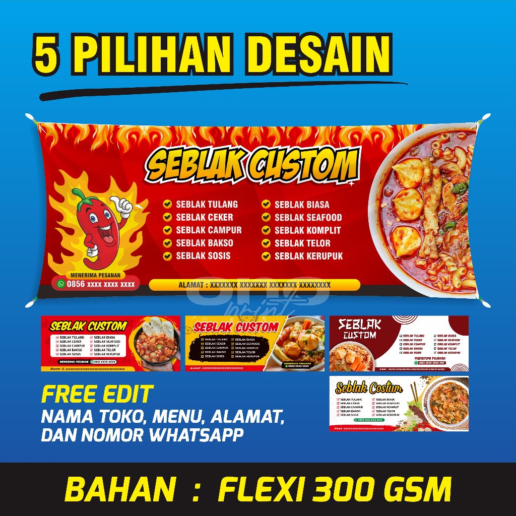 Jual SPANDUK BANNER SEBLAK / BANNER TOKO SEBLAK / BANNER SEBLAK ...