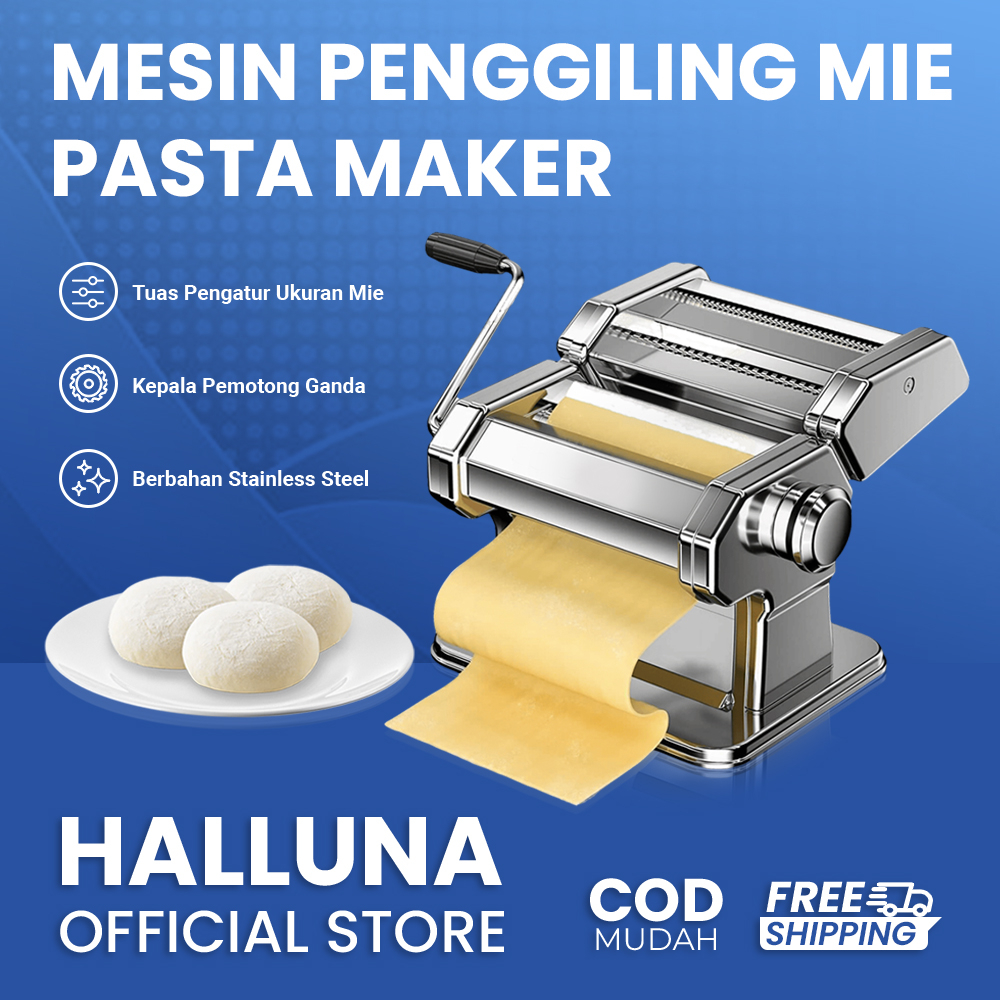 Jual Alat Pembuat Mie / Pasta Maker / Gilingan Mie Atlas 150 Stainless Stell High Quality ...