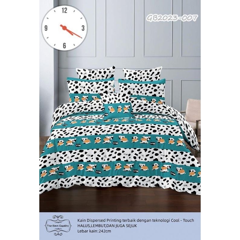Jual seprei homemade ukuran 180 x 200 motif sapi | Shopee Indonesia