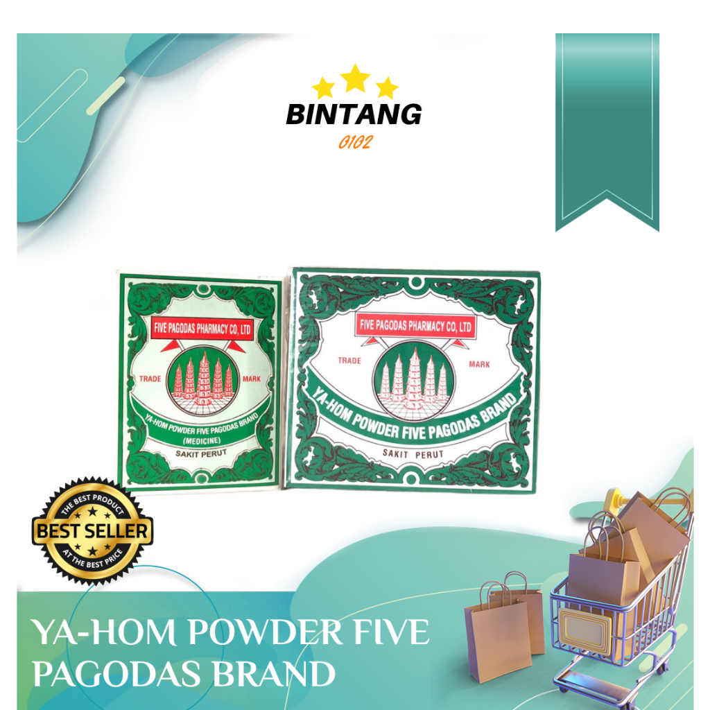 Jual SALE - Ya Hom Powder Five Pagodas Brand Botol & Kotak Cap Lima ...