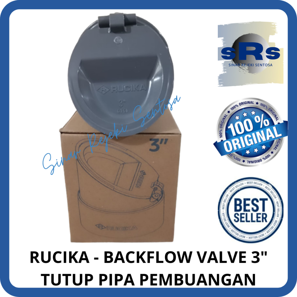 Jual RUCIKA - BACKFLOW VALVE 3 INCH PENUTUP SALURAN ANTI TIKUS DAN ...