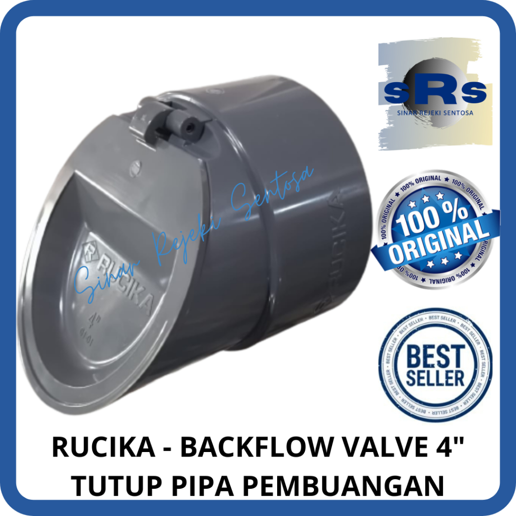 Jual RUCIKA - BACKFLOW VALVE 4 INCH PENUTUP SALURAN ANTI TIKUS DAN ...