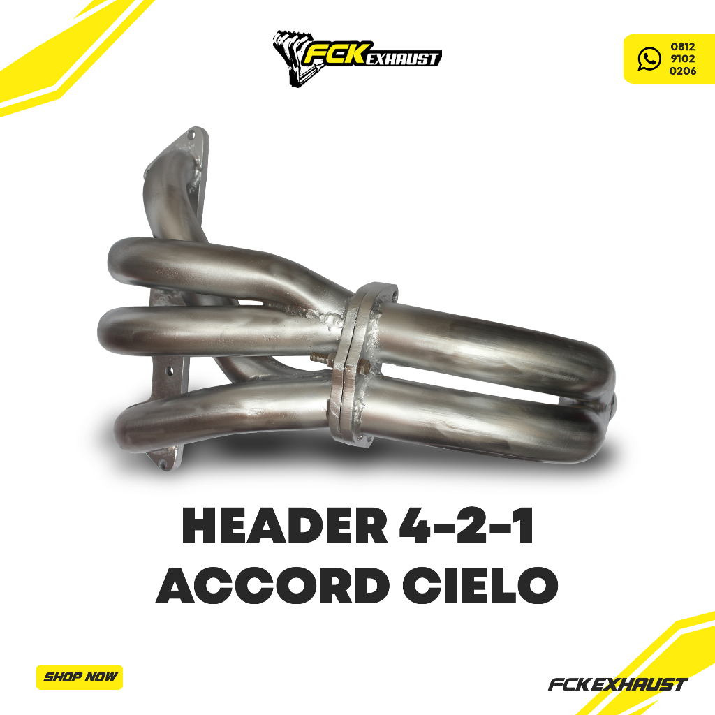 Jual Header Accord Cielo 4-2-1 Panjang FCK Exhaust | Knalpot Mobil ...