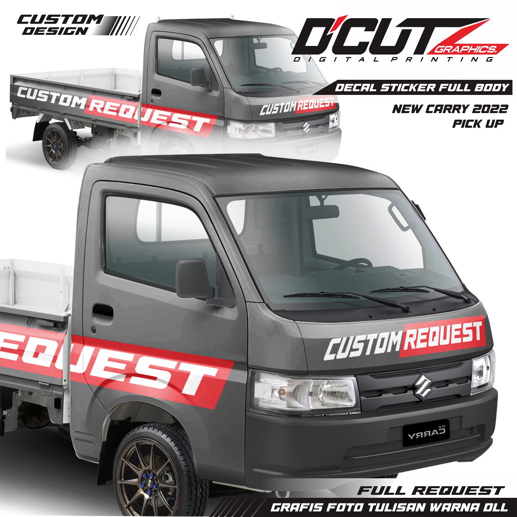 Jual Decal Sticker Suzuki New CARRY Pick Up ( BEBAS REQUEST ) | Shopee ...