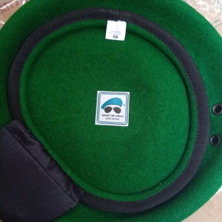 Jual baret hijau infanteri suad zeni hub kacamata | Shopee Indonesia