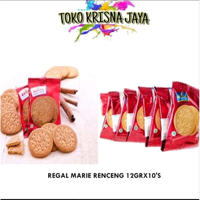 Jual REGAL MARIE BISCUITS KEMASAN 1 RENCENG ISI 12 GR X 10 PCS | Shopee ...