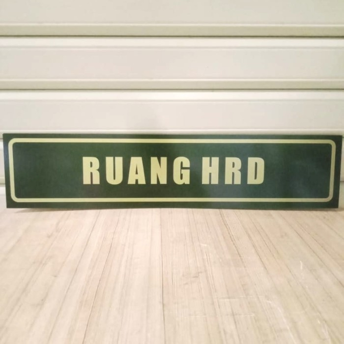 Jual Sign Akrilik Ruang HRD Akrilik Rambu Ruang HRD Warna Hitam Ukuran ...