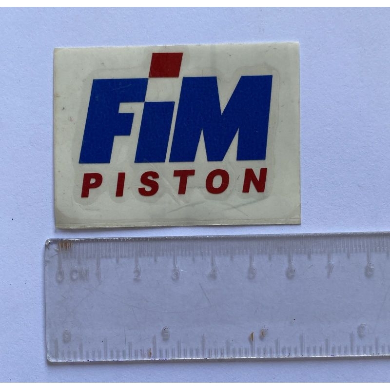 Jual Stiker sticker logo emblem sponsor FIM Piston Original 100% ori ...
