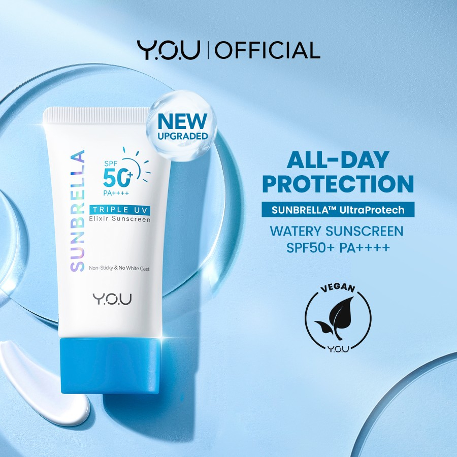 Jual You Sunbrella Triple UV Elixir Sunscreen SPF 50+ PA++++ 30ml dan SPF 30 (Daily Defense ...