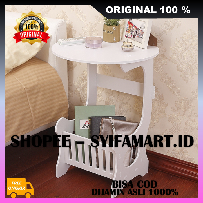 Jual Rak Meja Mini Rak Meja Samping Tempat Tidur Meja Bulat Mini Meja ...